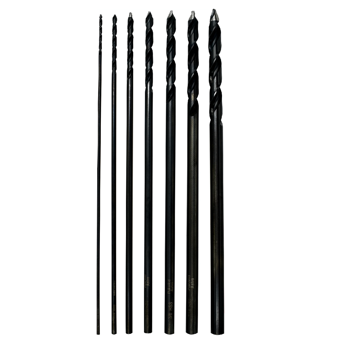 Astro Pneumatic TS7 ONYX 7 Piece TurboStep 12" Aircraft Length Drill B ...