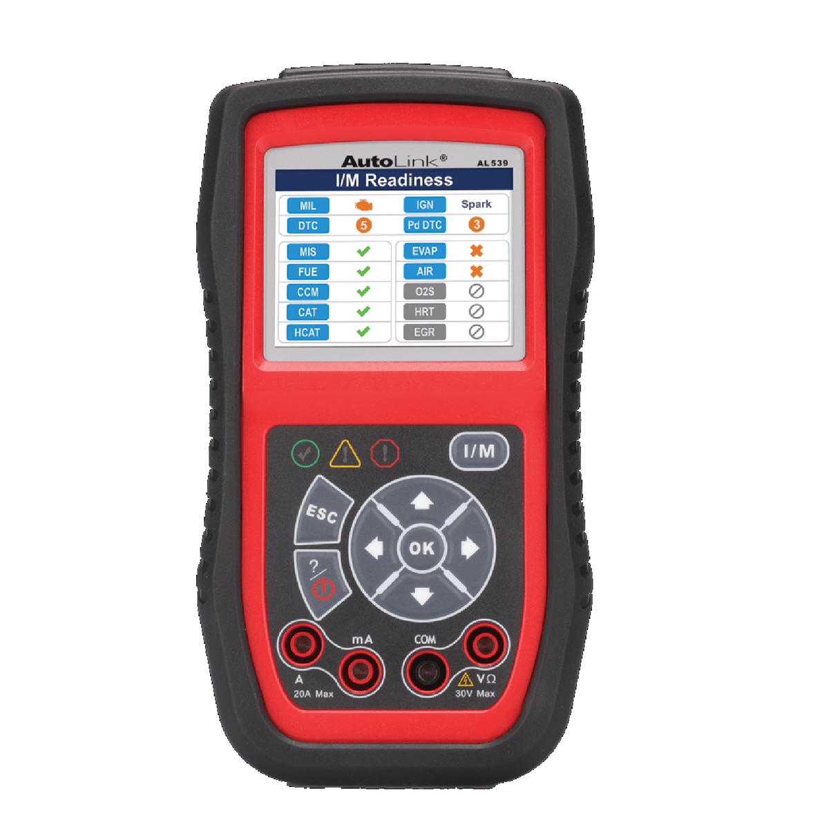 Autel AL539 AutoLink I/M Ready Live Data OBDII Scan Tool — 1SourceTool
