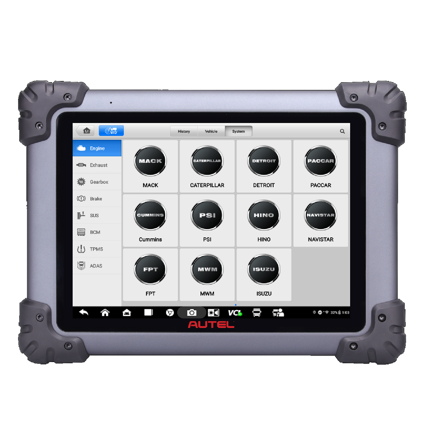 Autel MS908CVII MaxiSYS HD Commercial Diagnostic Scan Tool Kit - USA V ...