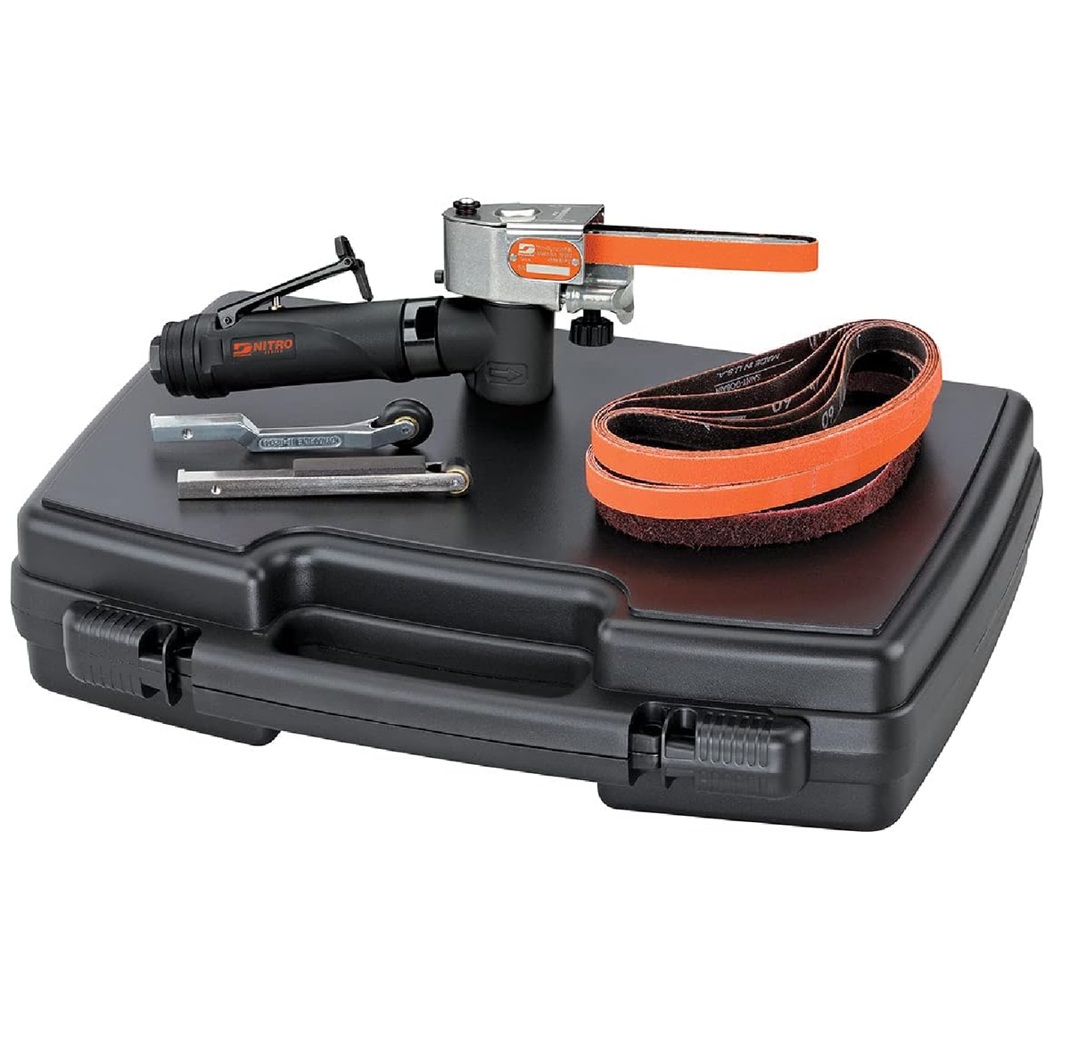 Dynabrade MNF1K Mini-Nitrofile Abrasive Belt Tool Kit with Belts & Con ...