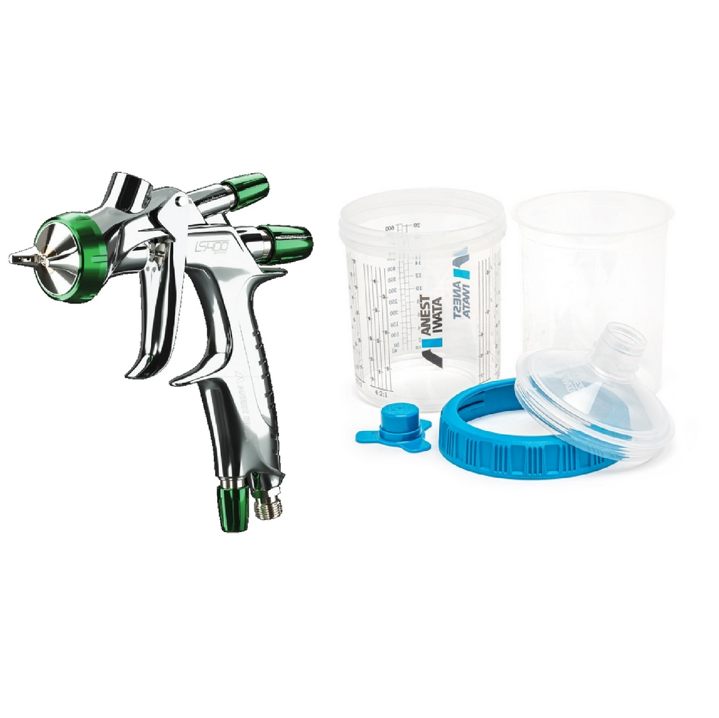 IWATA 2913X LS400 LS-400-SR2-13ET - Series 2 Gravity Fed HVLP Basecoat ...