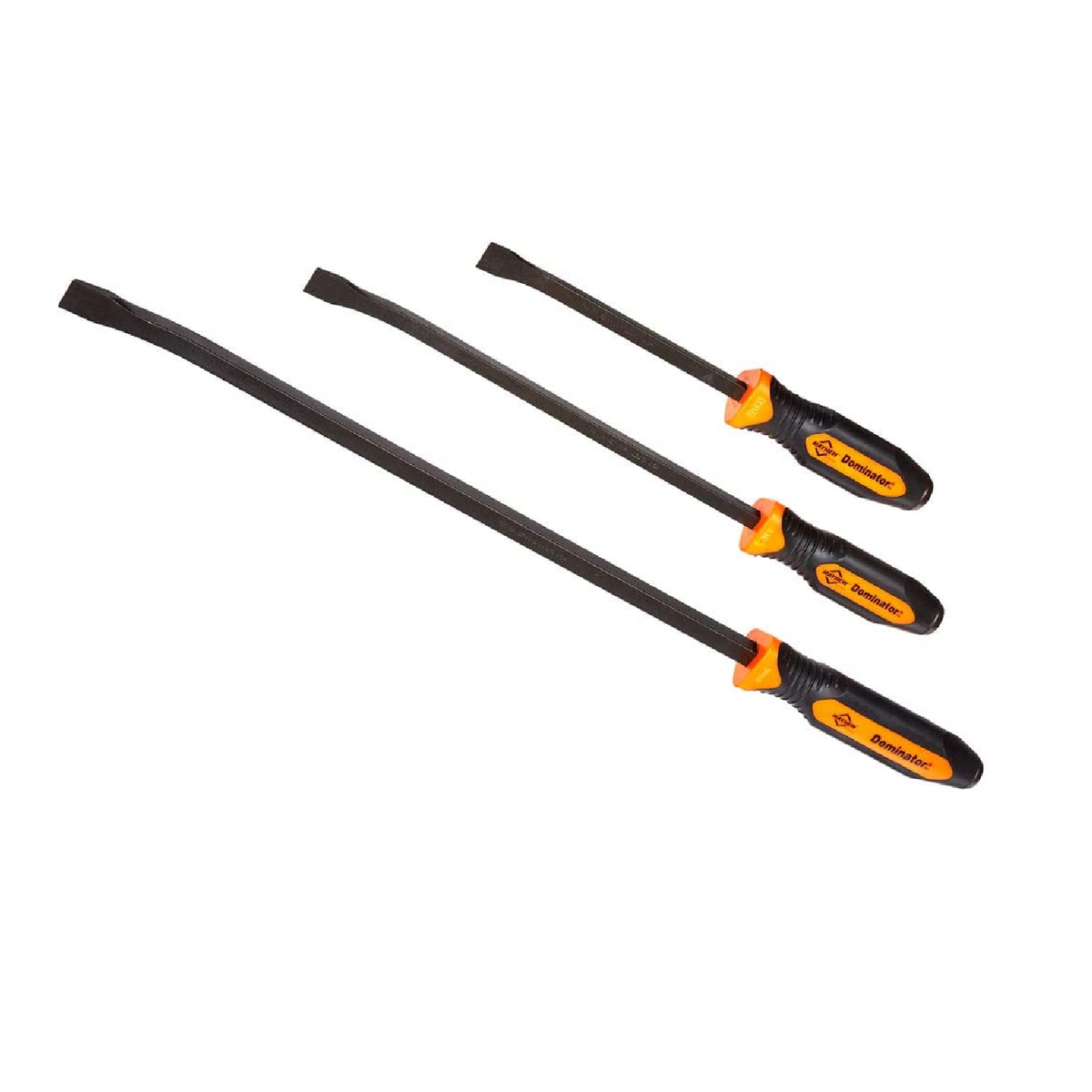 Mayhew 14071OR 3-Piece Orange Dominator Curved Pry Bar Set — 1SourceTool