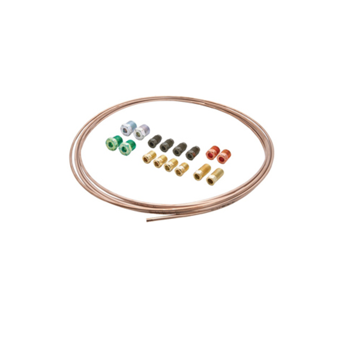 S.U.R&R BCC425B 1/4" Max Flex Quick-Fix Brake Line Bundle Kit — 1SourceTool