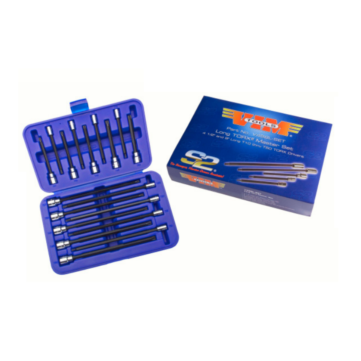 Vim Tools V458L 18 Piece Torx® Specialty Set Extra Long S2 Steel Bits — 1SourceTool